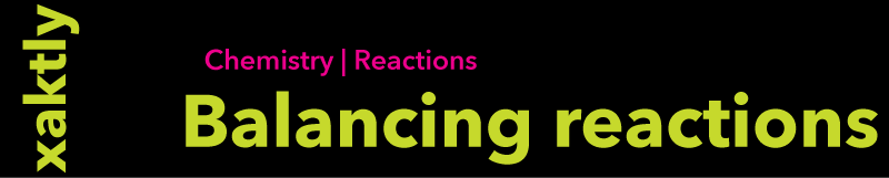 Balancing equations