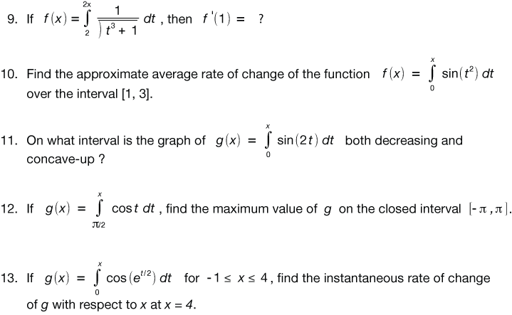 Fundamental theorem of calculus