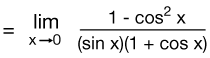 Trigonometric limits