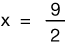 Solving for x